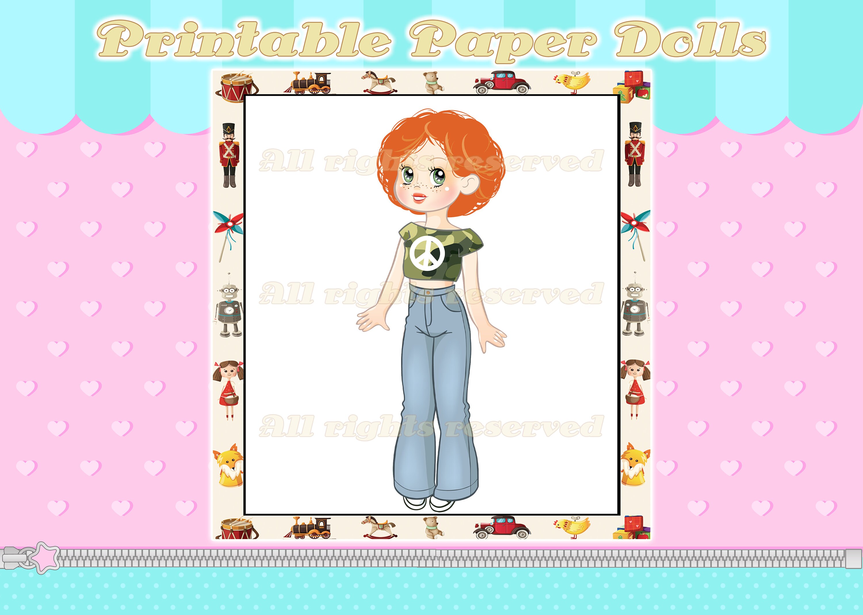 Paper Doll Mix-and-match Set With a Variety of Printable - Etsy