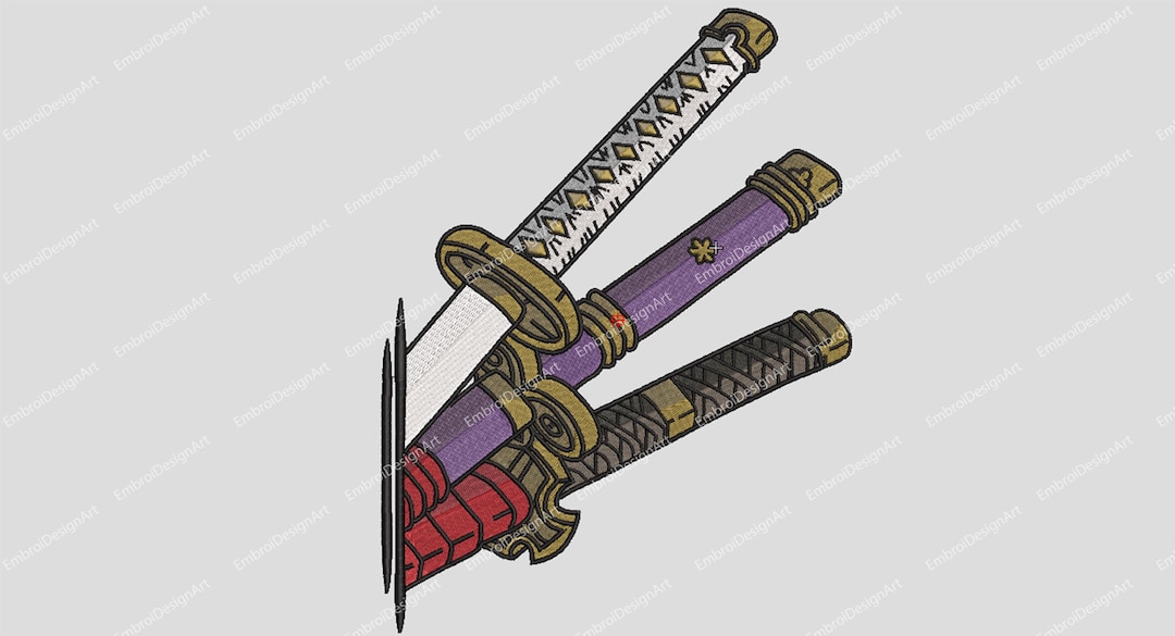 Swords, Anime Machine Embroidery Design, Instant Download With 6 Sizes ...