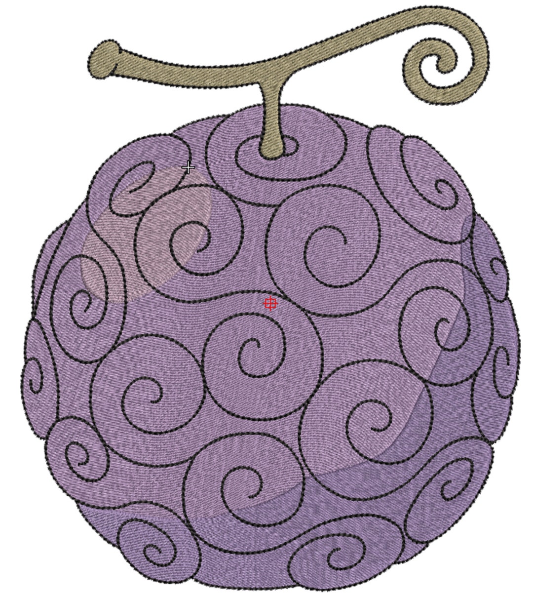 Devil Fruit Anime Machine Embroidery Design, Instant Download in 3 ...