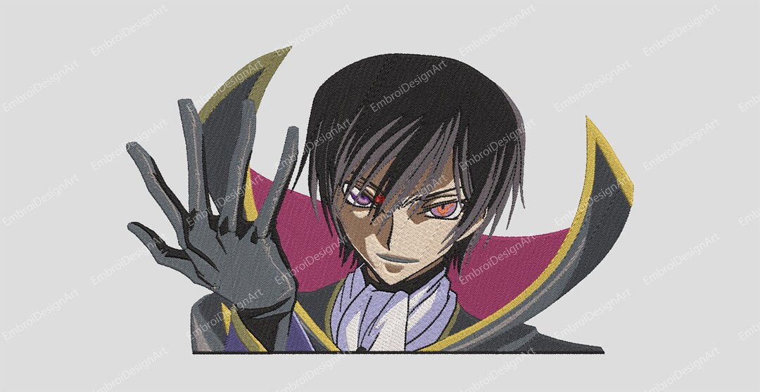 Inspired Anime Machine Embroidery Design, Instant Download With 5 Sizes ...