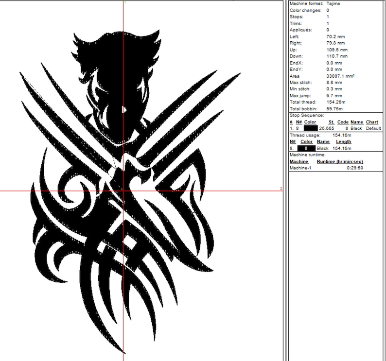 Wolverine, Anime Machine Embroidery Design, Instant Download With 5 ...