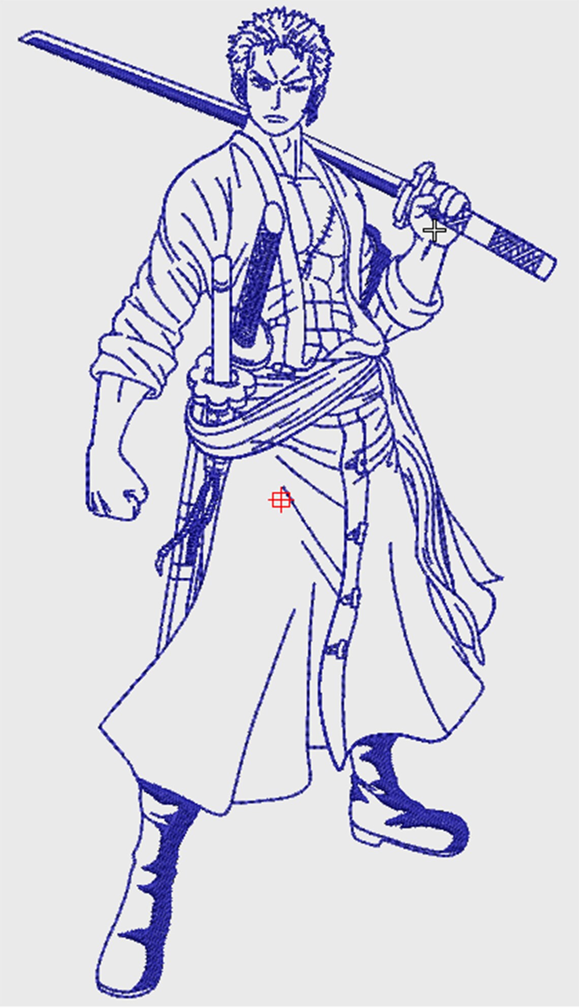 Anime Machine Embroidery Design, Instant Download With 3 Sizes & Dst ...