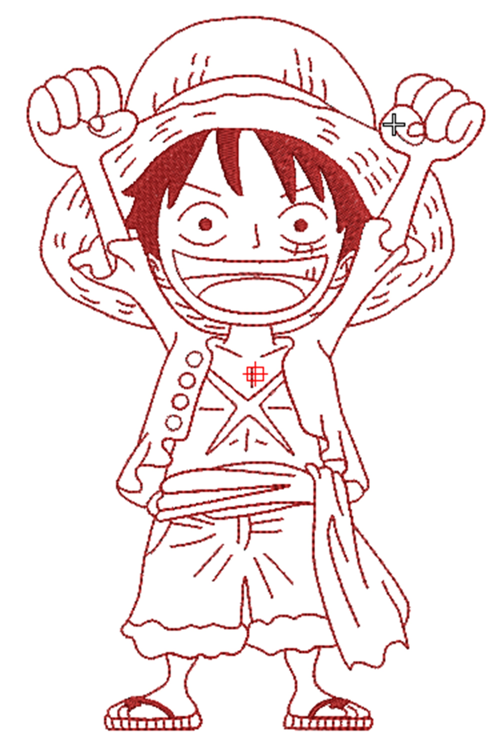 Anime Machine Embroidery Design, Instant Download, 4 Sizes & Dst, Sew ...