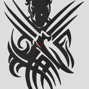 Wolverine, Anime Machine Embroidery Design, Instant Download With 5 ...