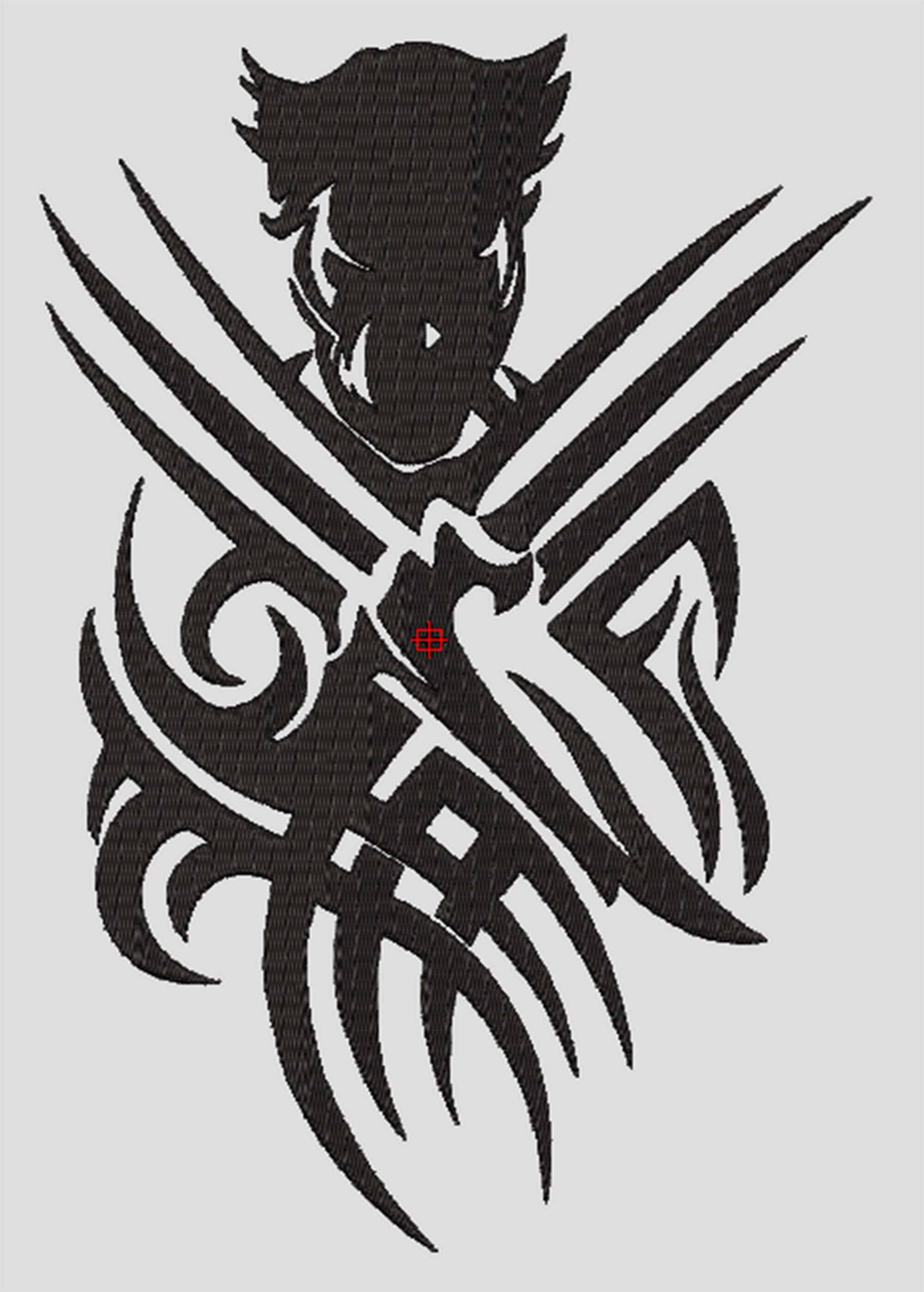Wolverine Anime Machine Embroidery Design Instant Download With 5