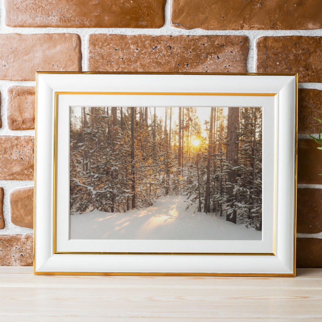Winter Forest, Landscape Print, Printable Wall Art, Nature Prints ...