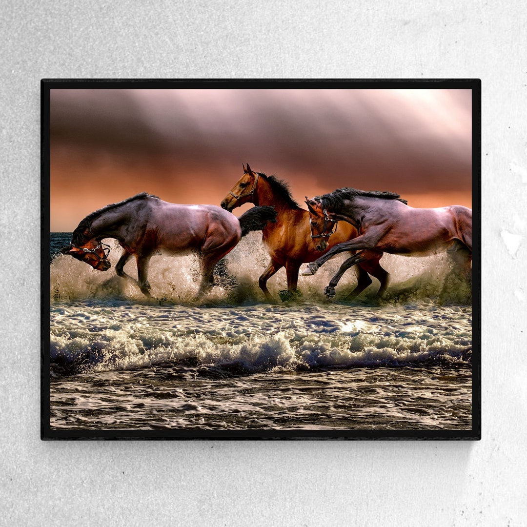 Printable Horses, Animal Prints, Horse Horde, Printable Wall Art ...