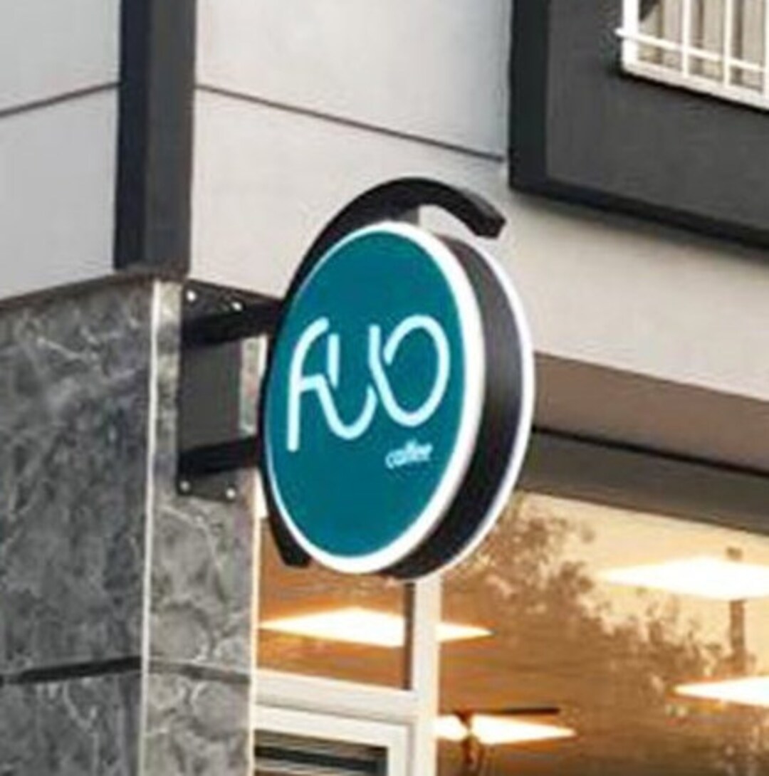 Business Rotating Signboard Led Backlit Custom Metal Acrylic Sign ...