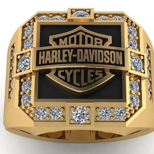 Harley Davidson Ring - Etsy