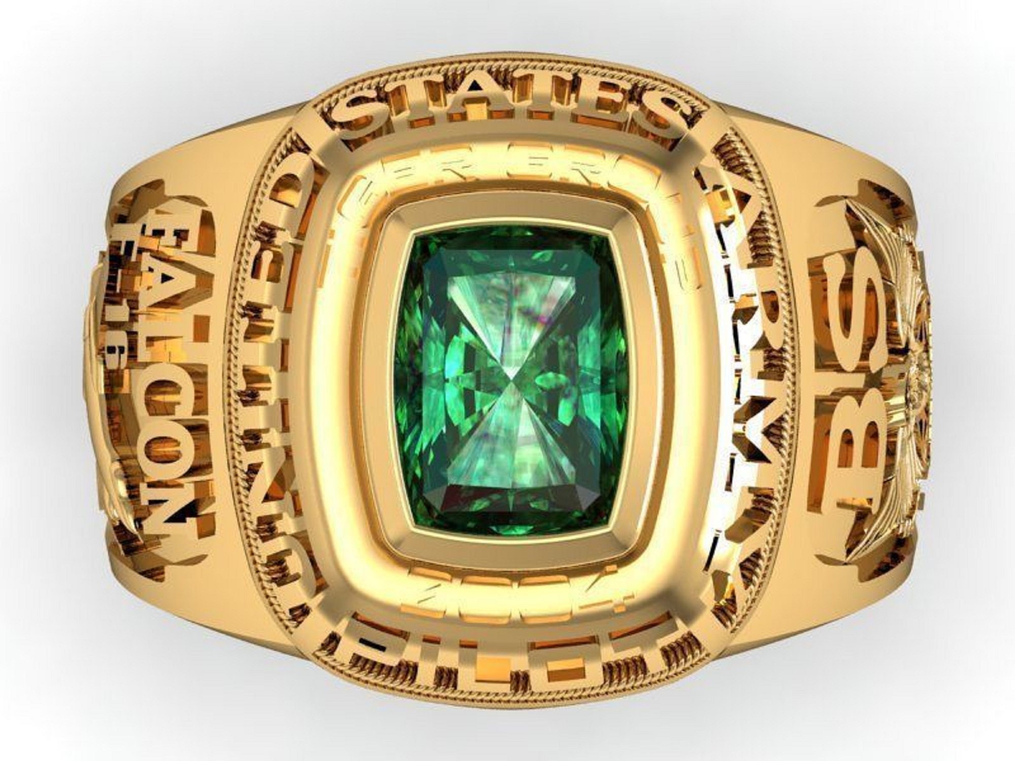 US Army Ring Personalized Signet Ring Custom Engraved Ring - Etsy