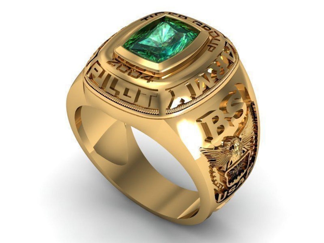 US Army Ring Personalized Signet Ring Custom Engraved Ring - Etsy