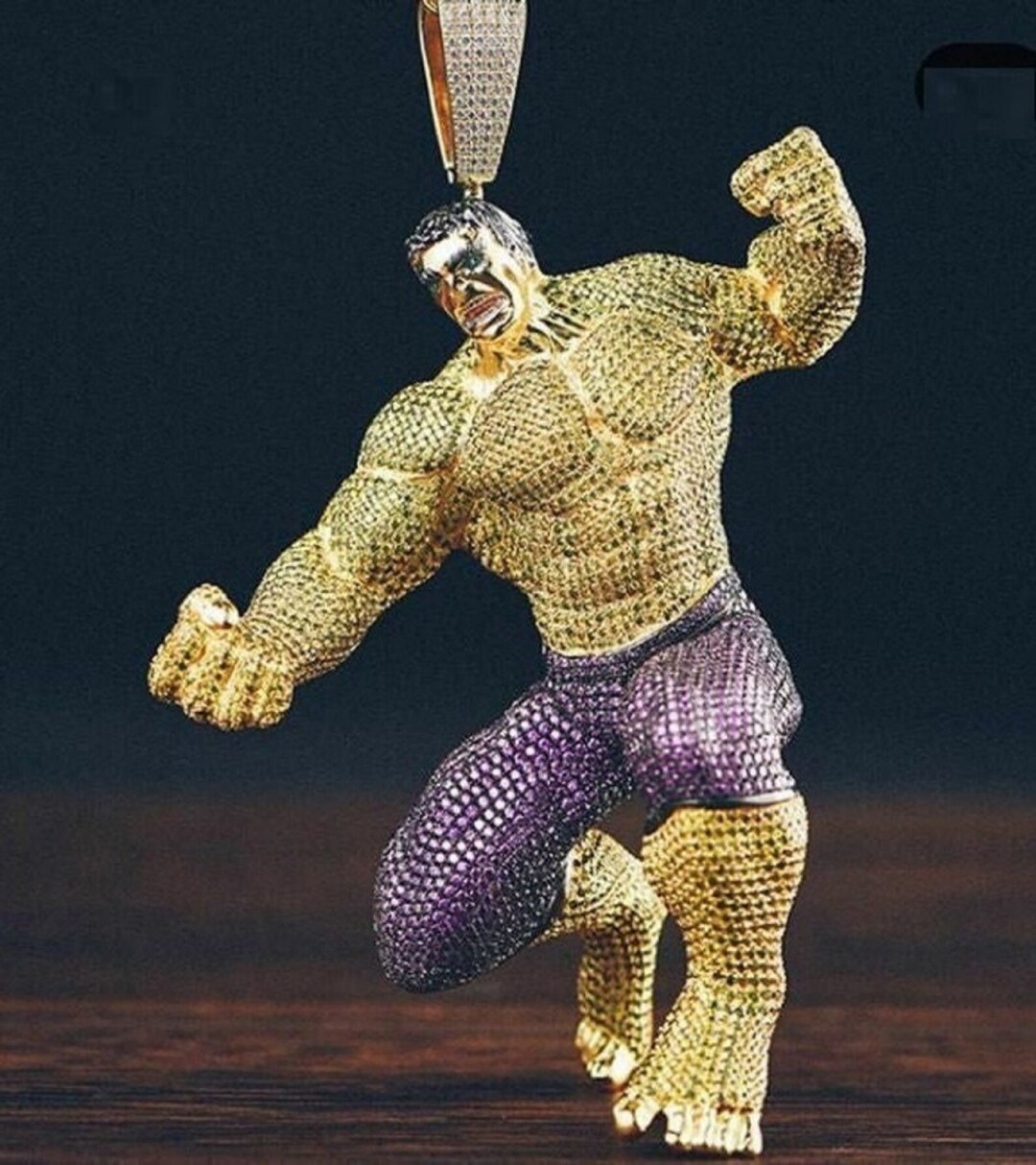 Angry Hulk Pendant Cubic Zirconia Pendant Diamond Men's - Etsy