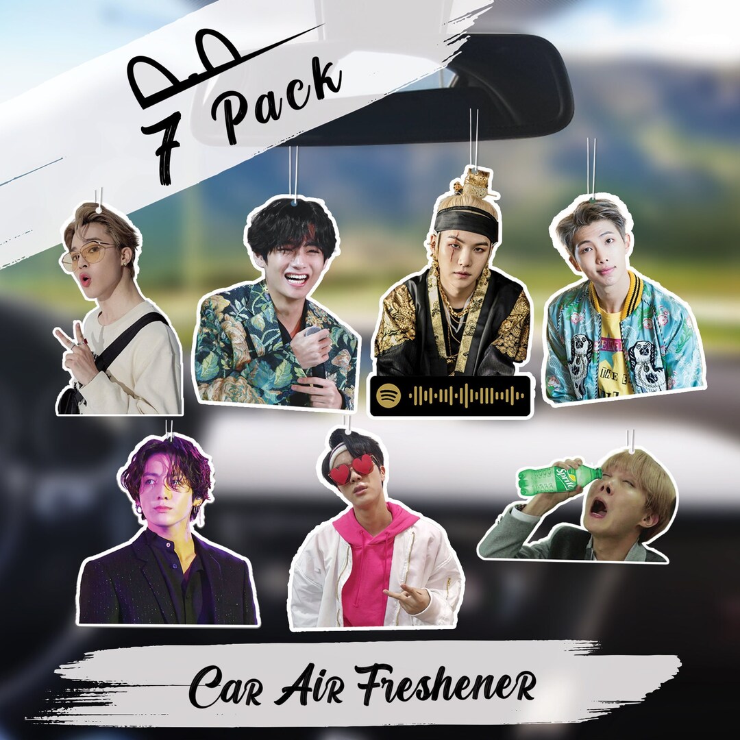 BTS Car Air Freshener 7 PACK - Etsy