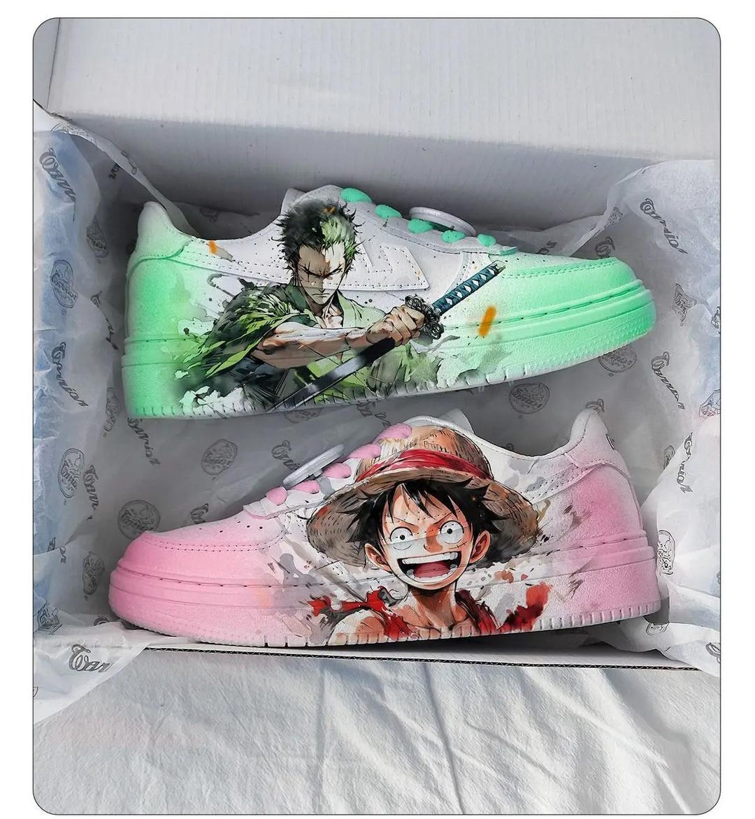 Luffy Custom Shoes Zoro Custom Shoes Colorful One Piece Merch Anime ...
