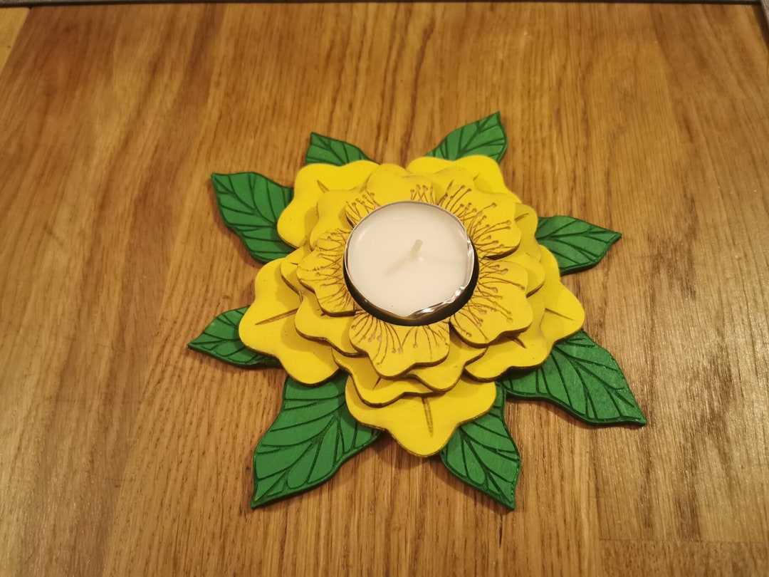 Easter Tealight Holder Laser Cut Files dxf ai lbrn2 - Etsy