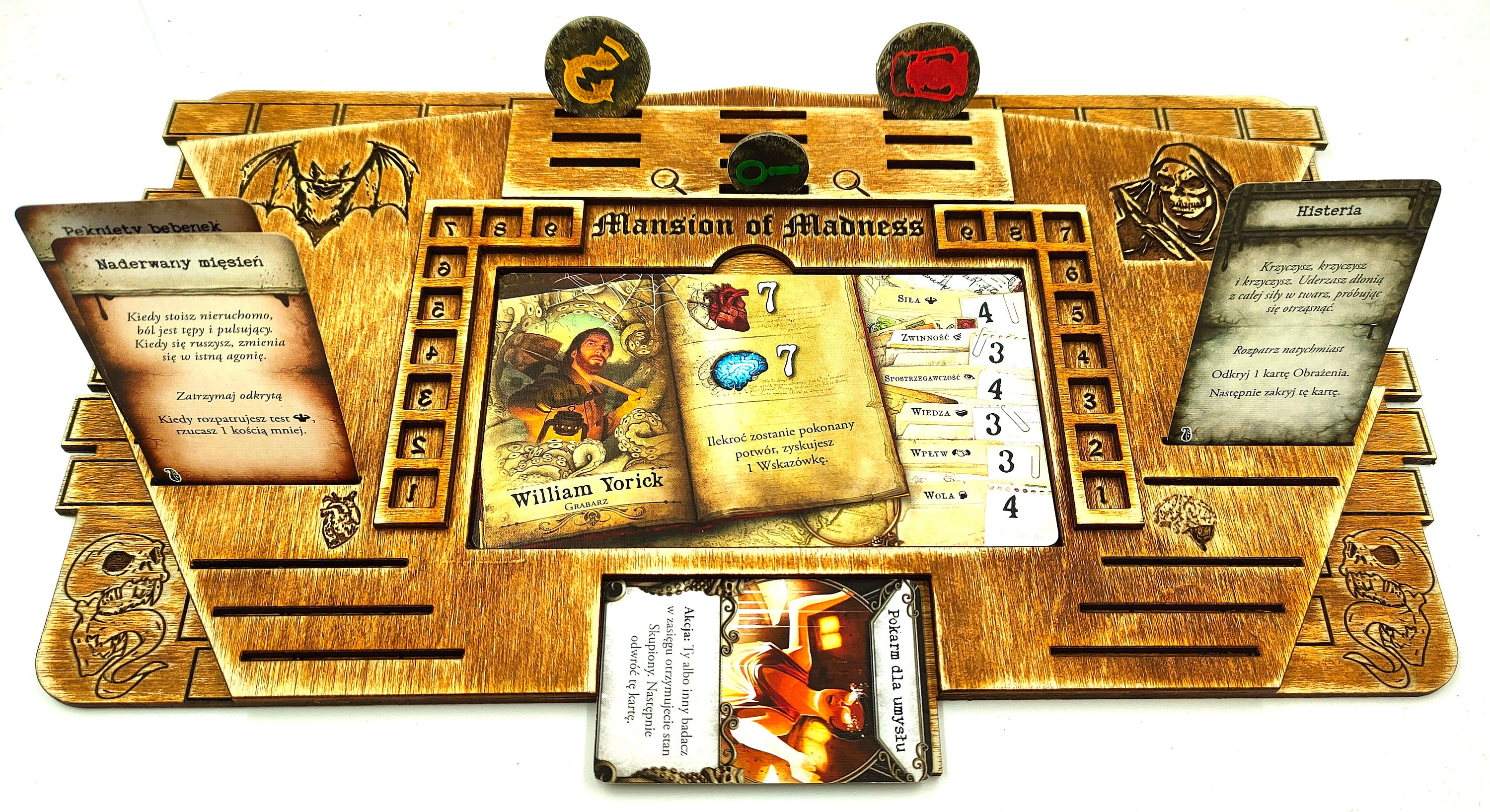 Mansion of Madness , Player Wooden Organizer, Dashboard , Player Board ...