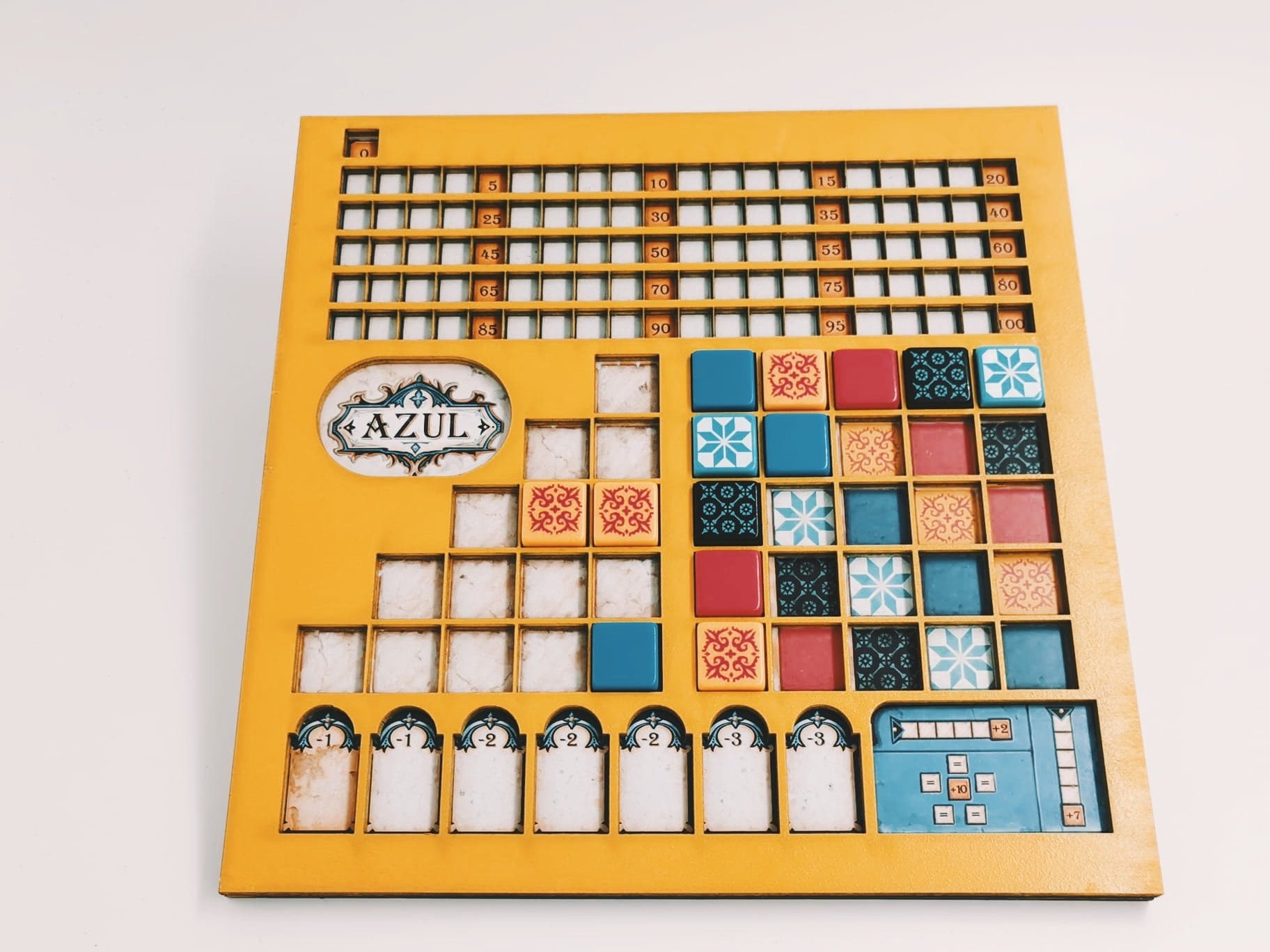 Azul Player Board - Laser Cut Files - DXF, Lightburn, Ai, Svg - Etsy