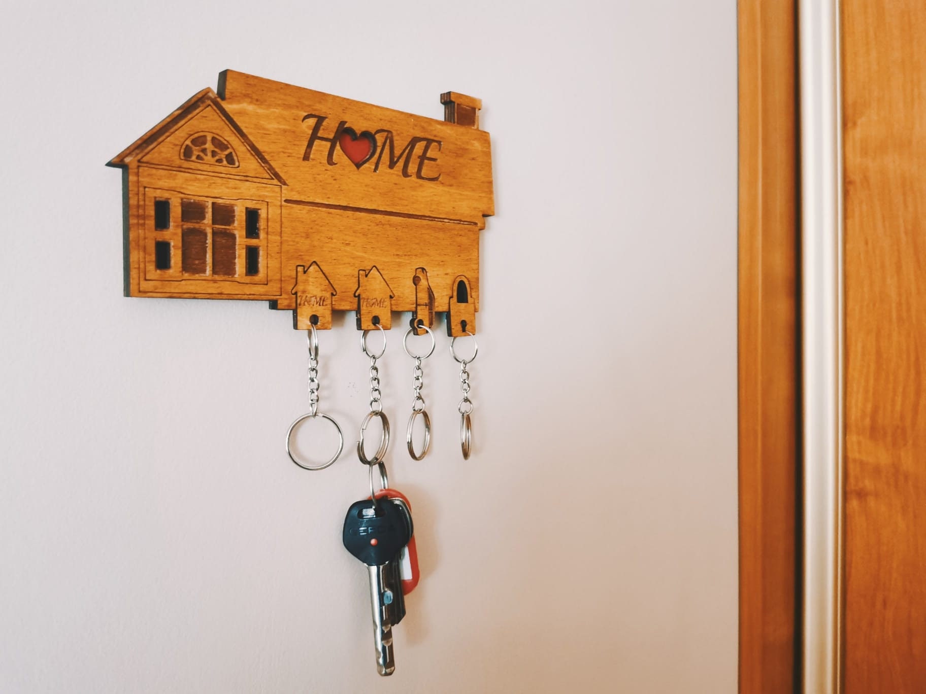 Wooden, Keys Holder, Hanger Design - House,home 2 Versions in One File ...
