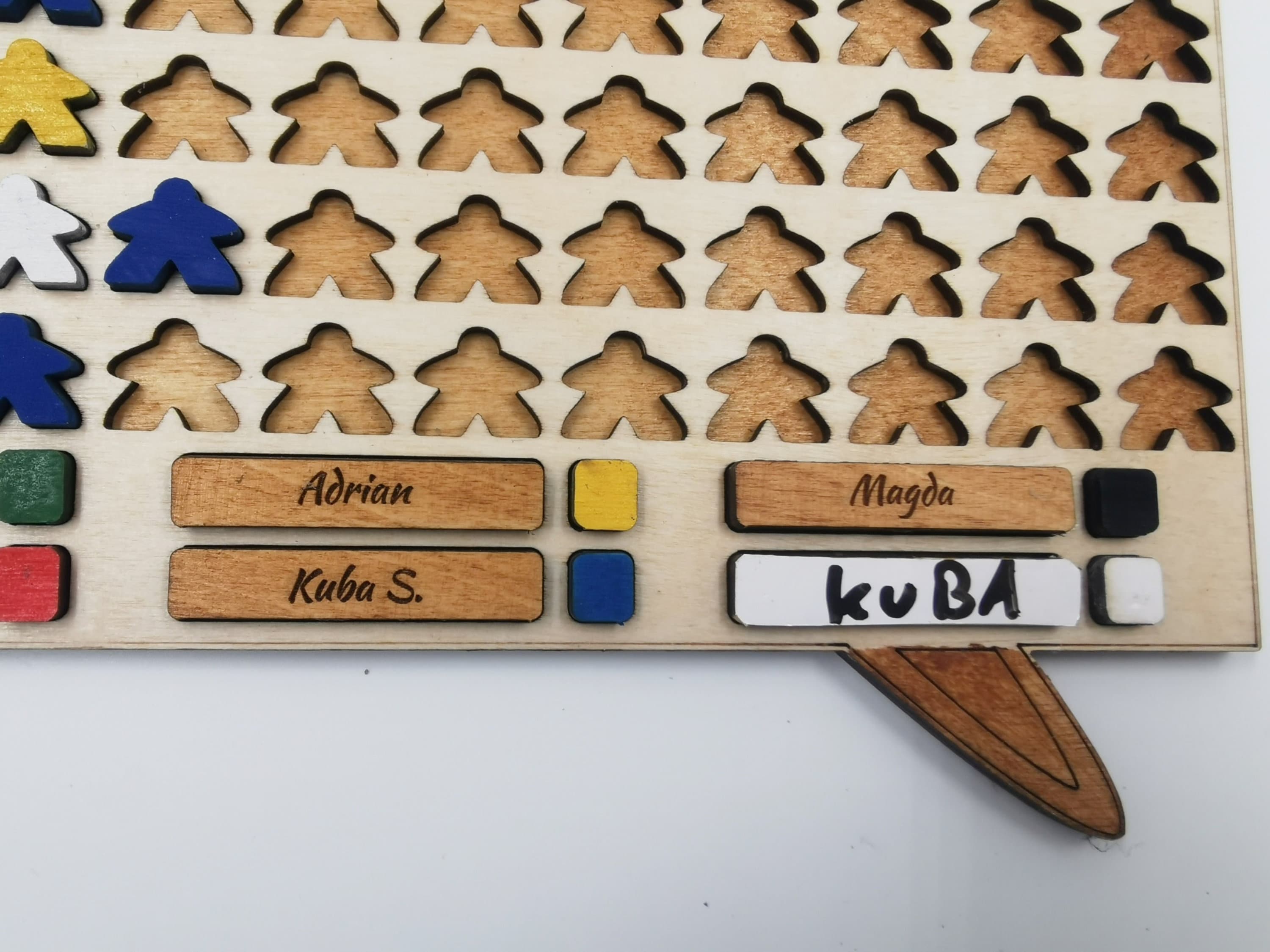 Wooden Board Game Challenge, Game Trucker,score Board+ Meeple DIGITAL ...