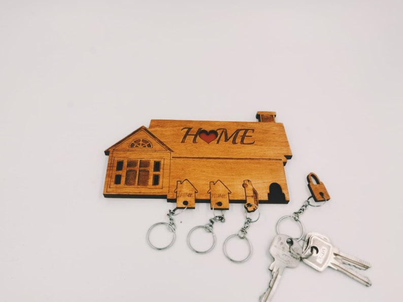 Wooden, Keys Holder, Hanger Design - House,home 2 Versions in One File ...