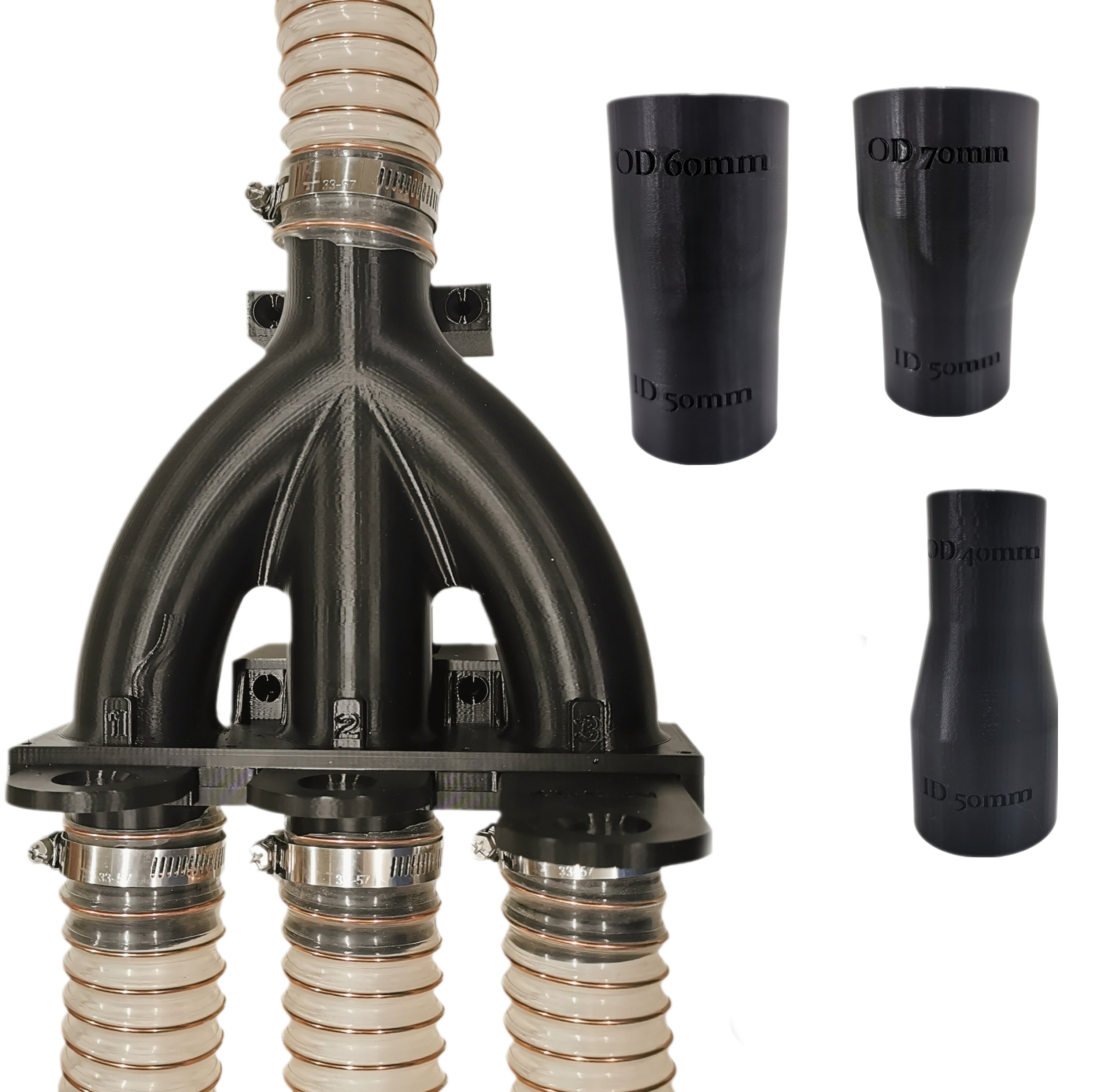 3 Way Blast Gate Vacuum Dust Extraction Waste Pipe Systems Splitter ...