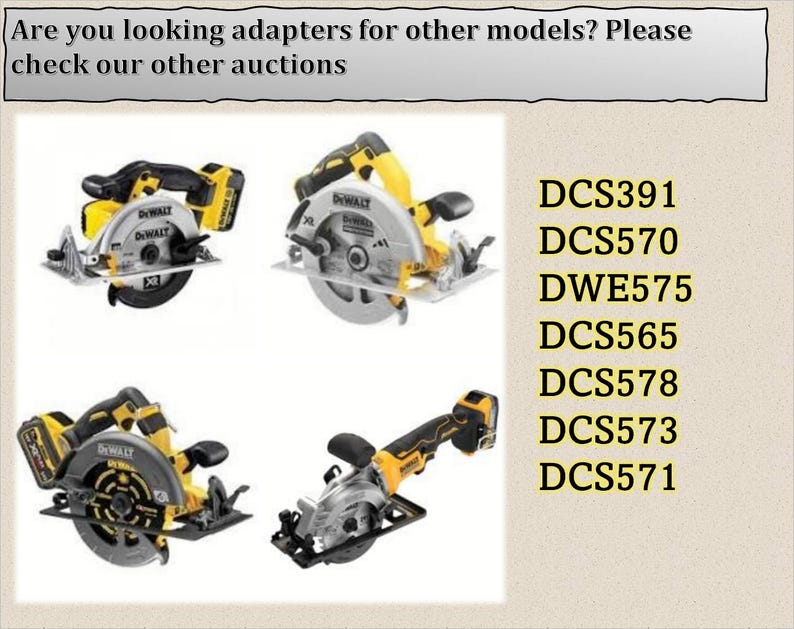 Dewalt DCS391 DCS565 Circular Saw Guide Rail Base Compatible With ...
