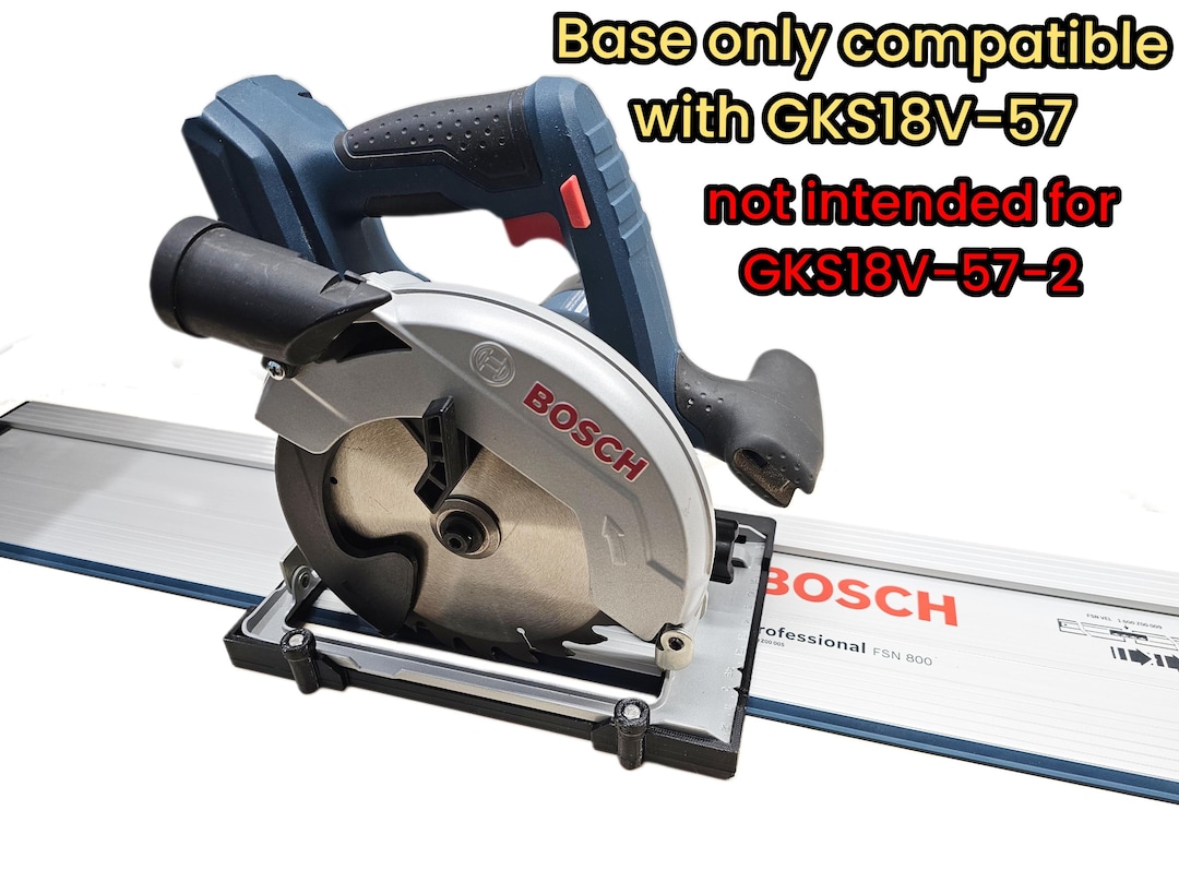 Bosch GKS18V-57 Guide Rail Base Compatible With Bosch and Mafell Guide ...