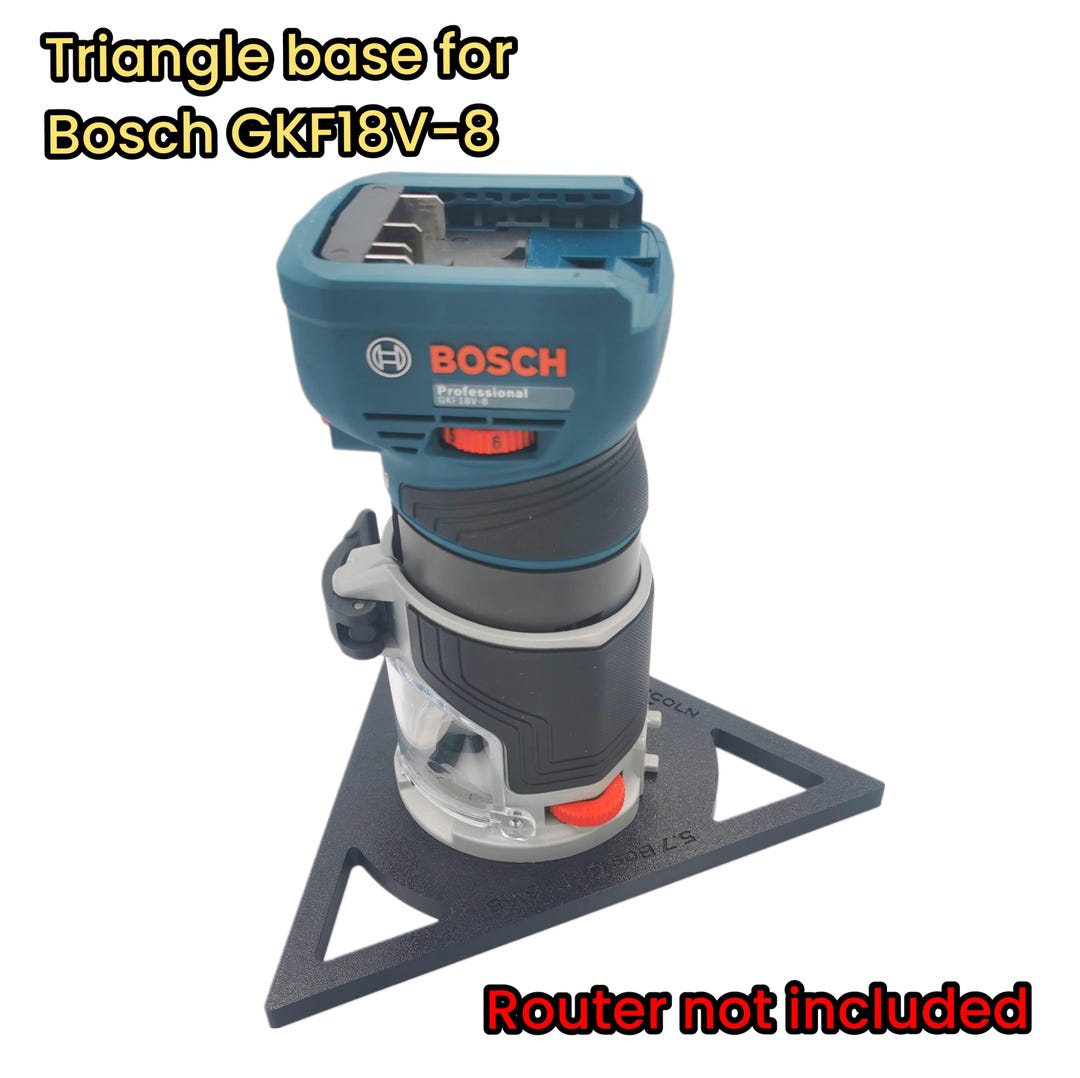 Bosch GKF 18V-8 Triangle Base Router Groove Milling Woodworking - Etsy