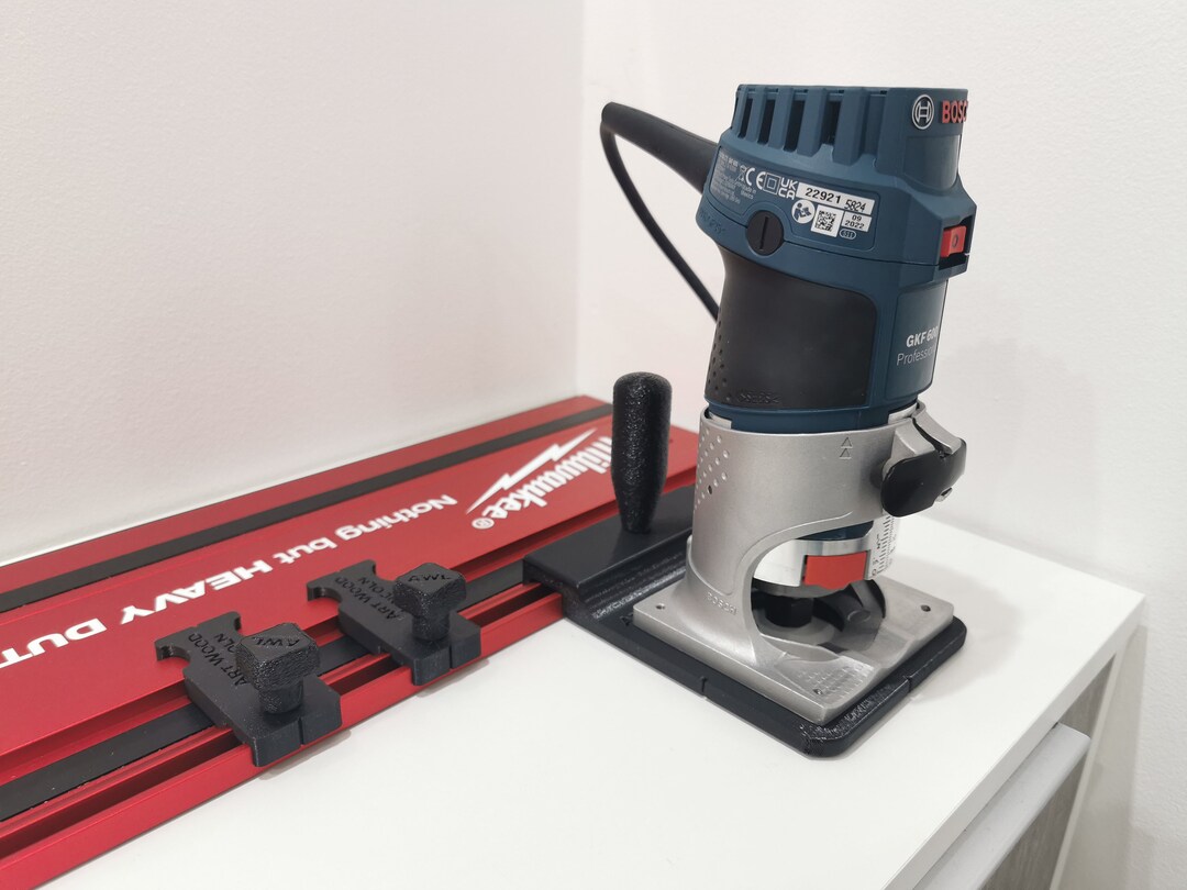 Adaptor Plate for Bosch Router GKF600 to Milwaukee Guide Rail Typ M18 ...