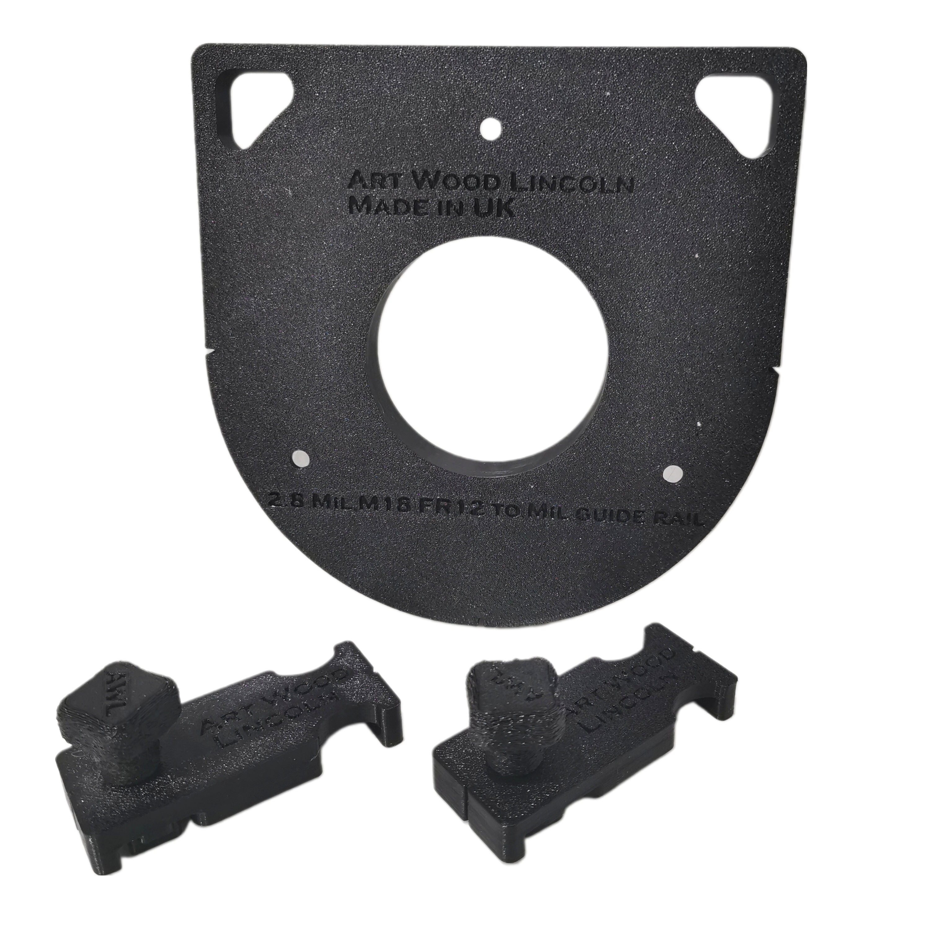 Adaptor Plate for Milwaukee Router M18 FR12 1/2 Trim Base to Milwaukee ...