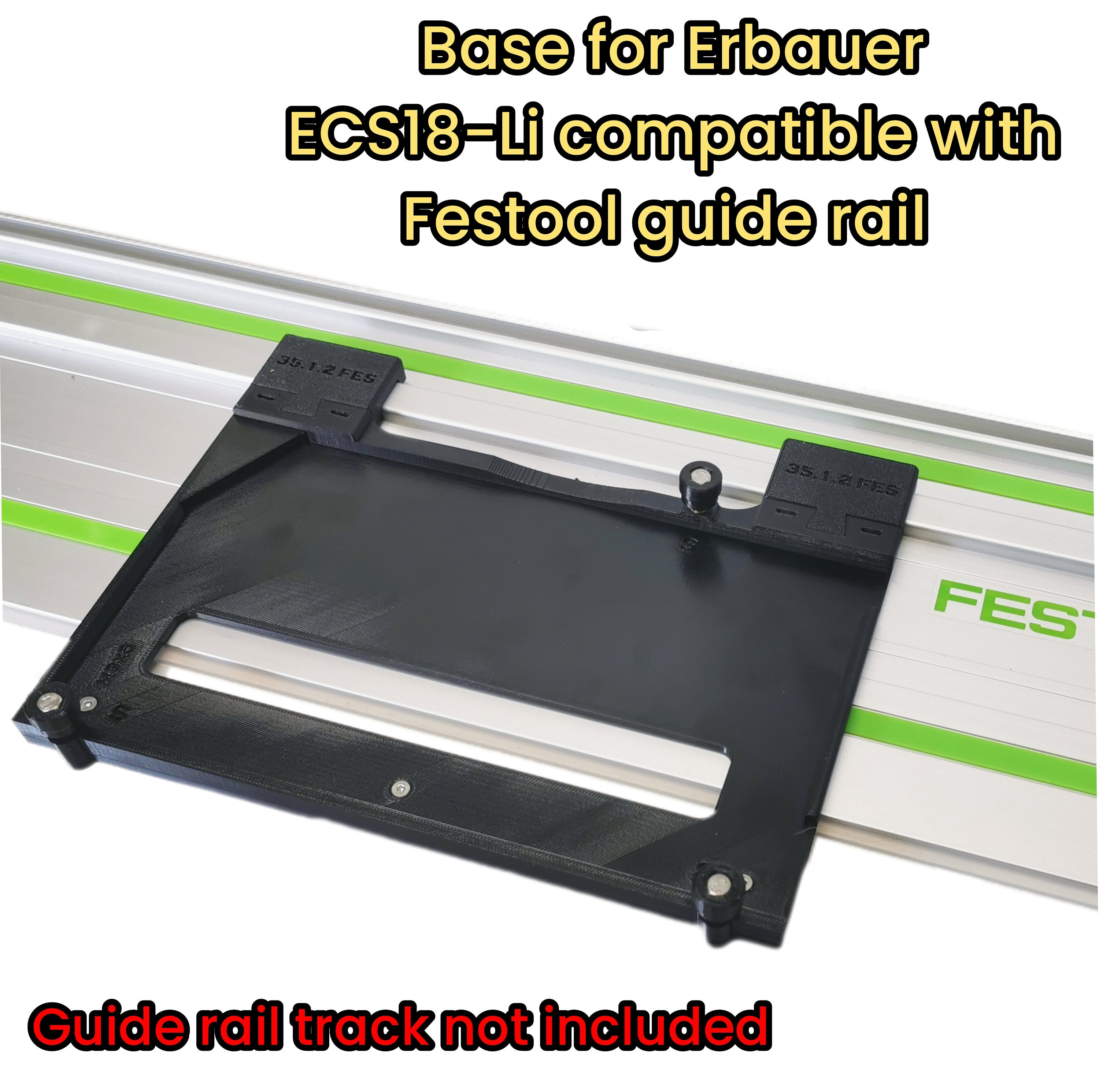 Erbauer Circular Saw Guide Rail Base, Compatible With Makita, Milwaukee ...