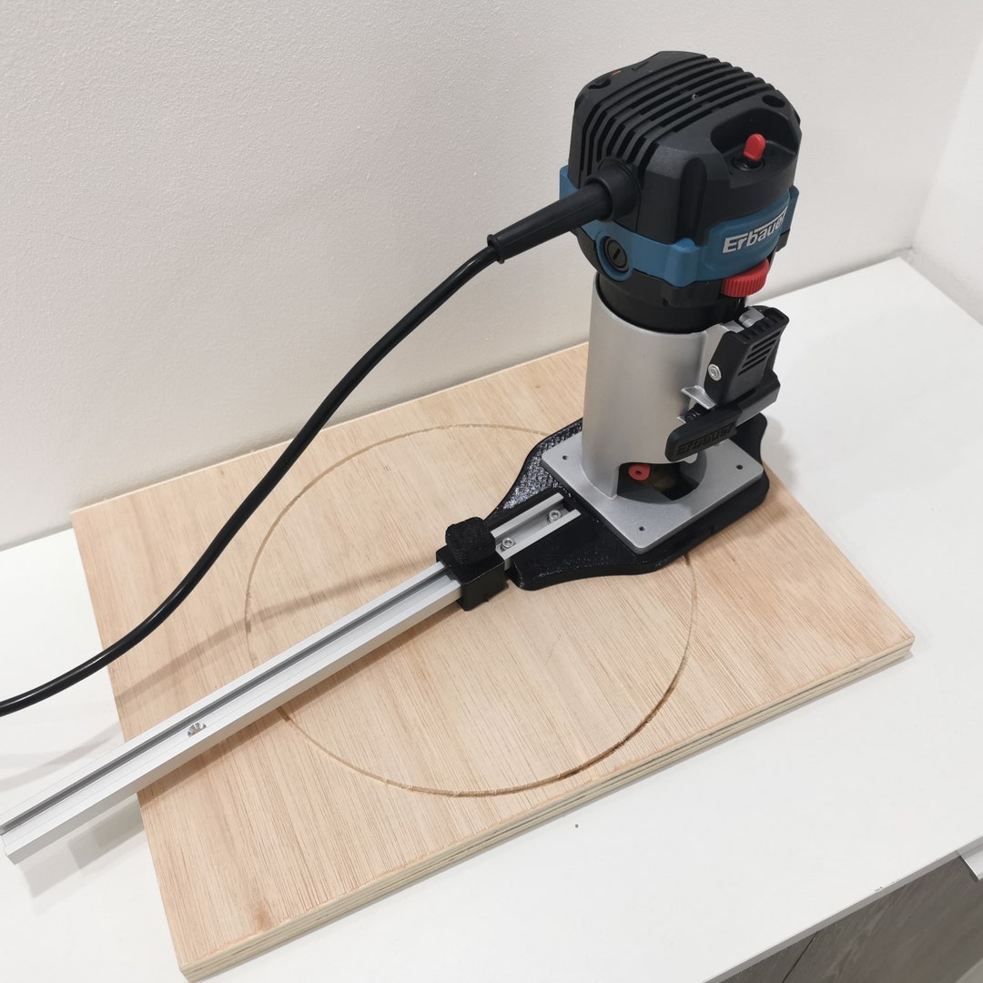 Adaptor Circle Jig for Erbauer EPR710 Trim Router Base Jig Groove ...