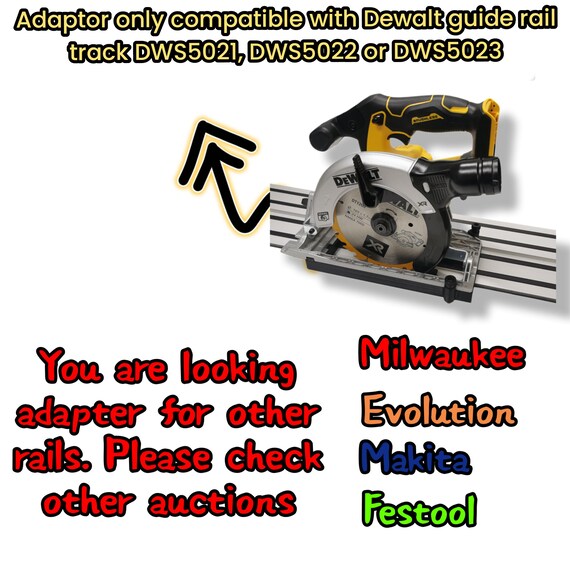 Dewalt DCS391 DCS565 Circular Saw Guide Rail Base Compatible With Dewalt Guide Rail Track Etsy UK
