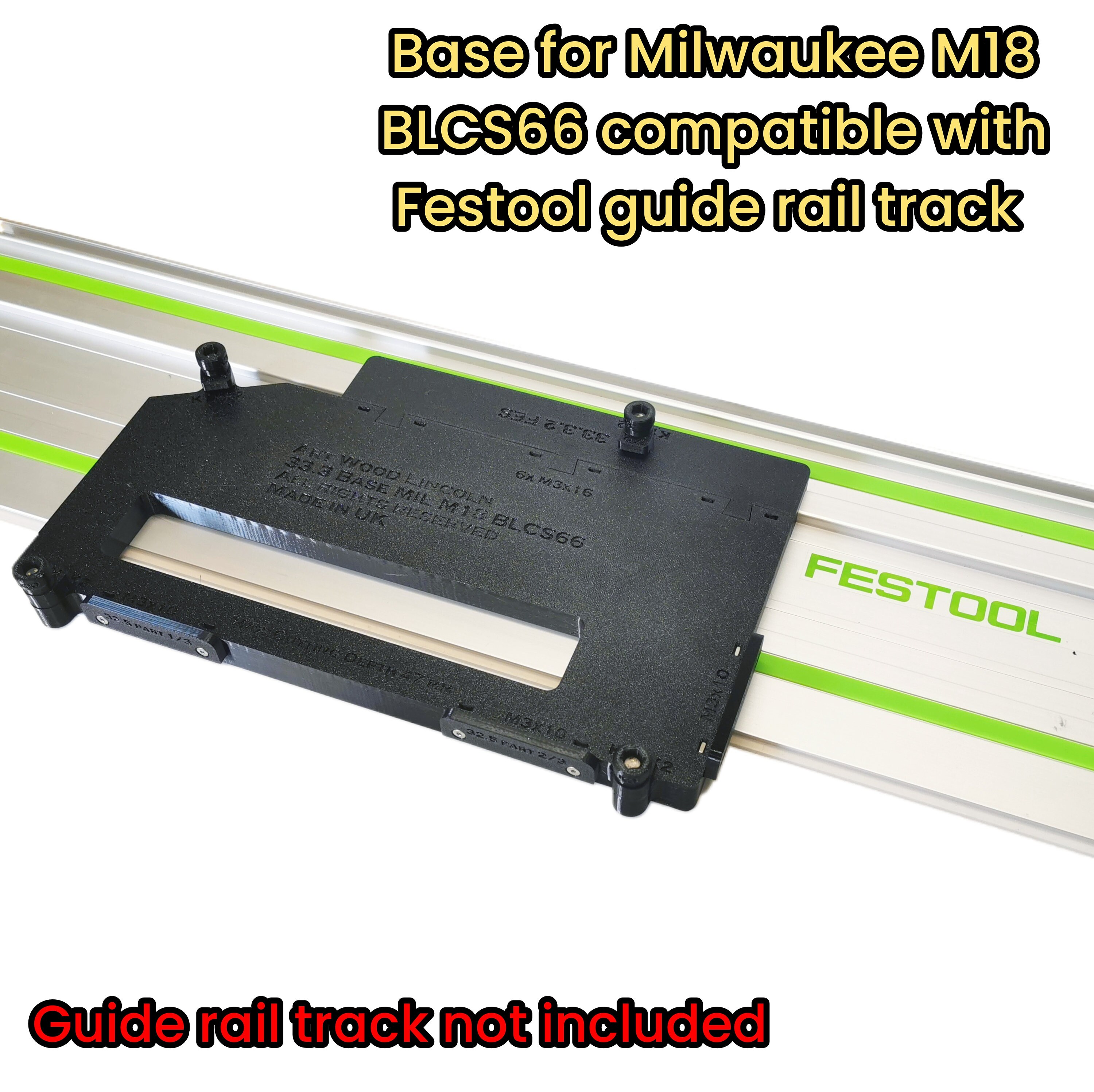 Guide Rail Base Milwaukee Circular Saw M18 BLCS66, 2631-20 M18 7-1/4 ...