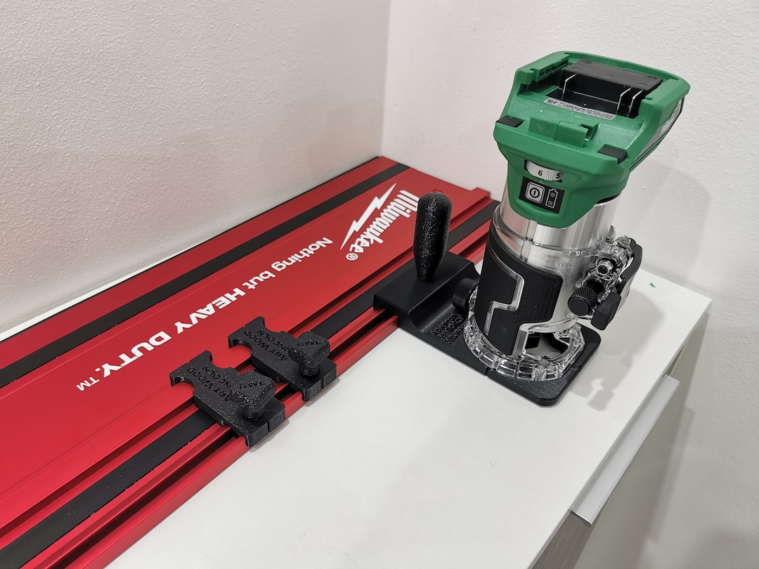 Hikoki Router Adapter Plate for Milwaukee Guide Rail With Stops - Etsy