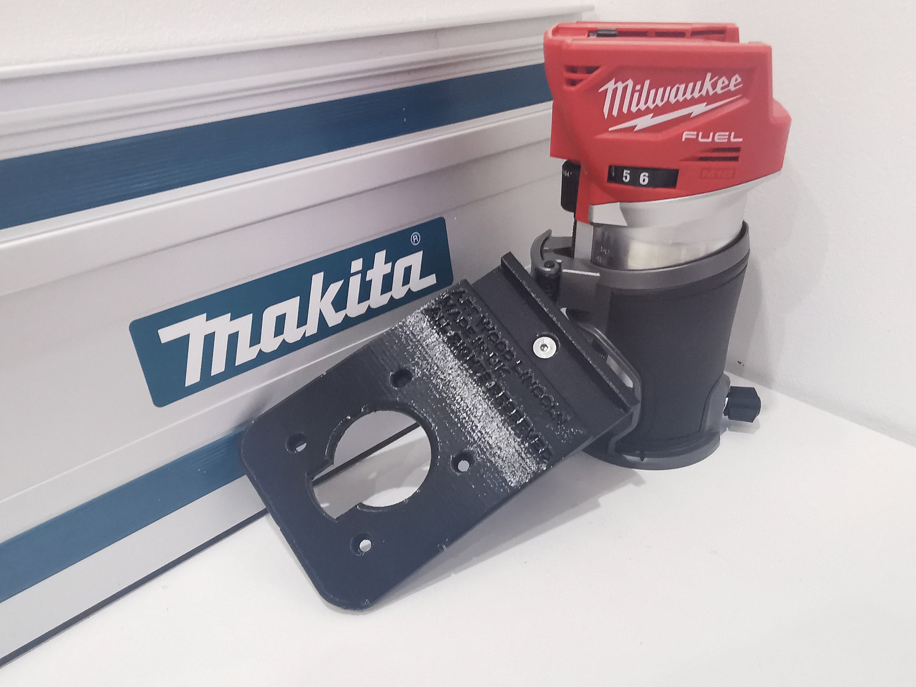 Digital ONLY STL Files Adaptor Plate for Milwaukee Router M18 FRT Guide ...