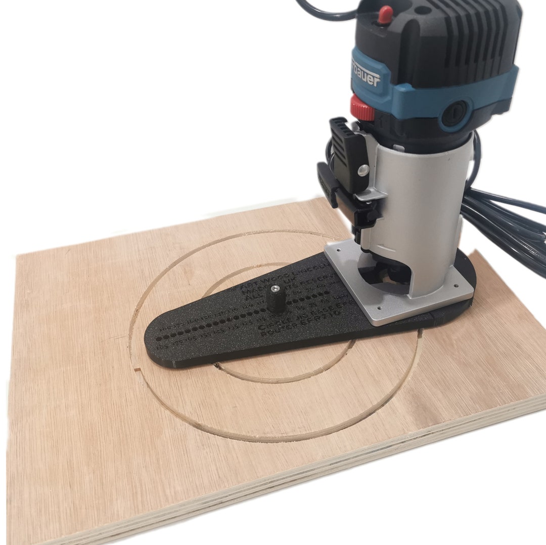 Circle Jig Base 120mm up to 370 Mm Plate Adaptor for Erbauer Router ...