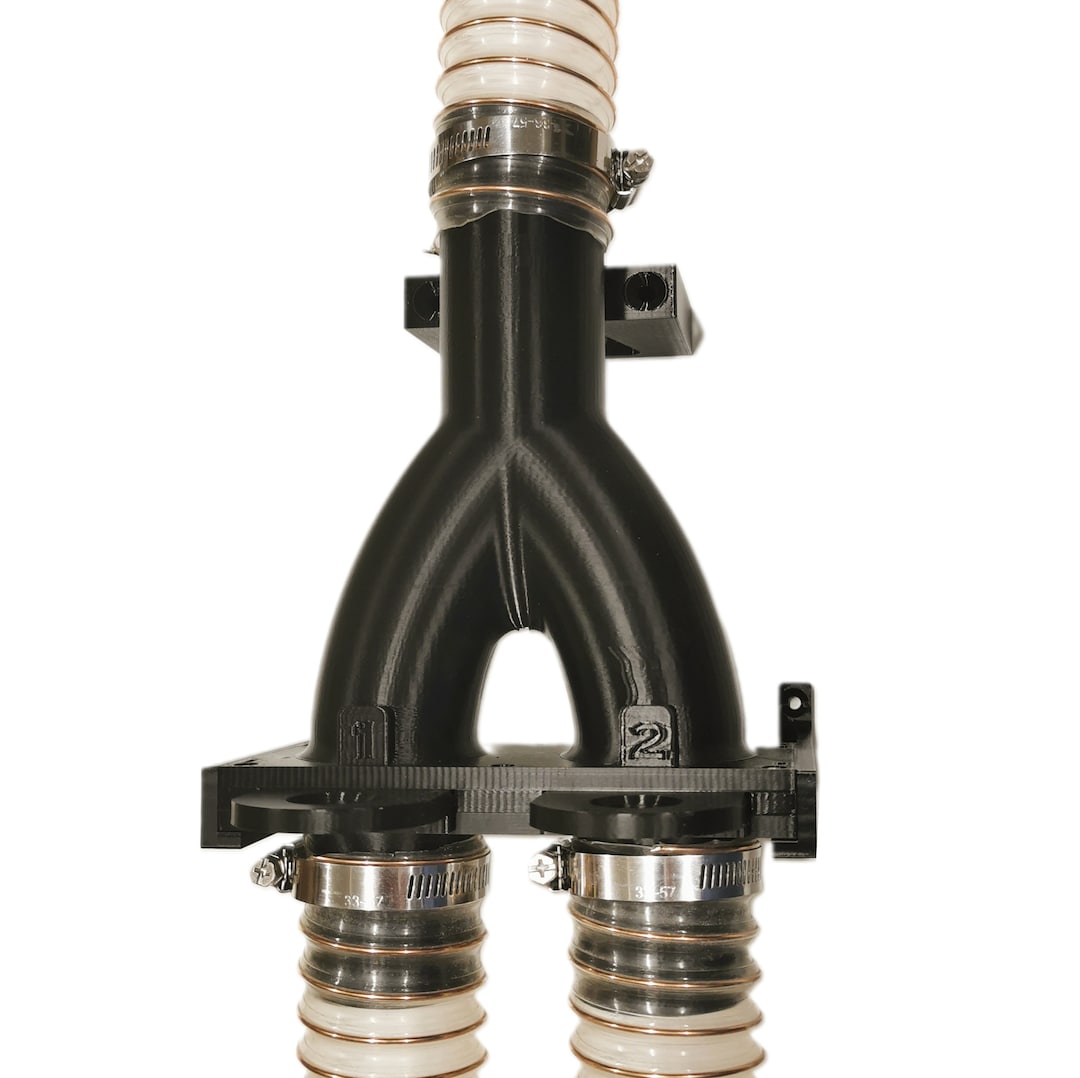 2 Way Blast Gate Vacuum Dust Extraction Waste Pipe Systems Splitter ...