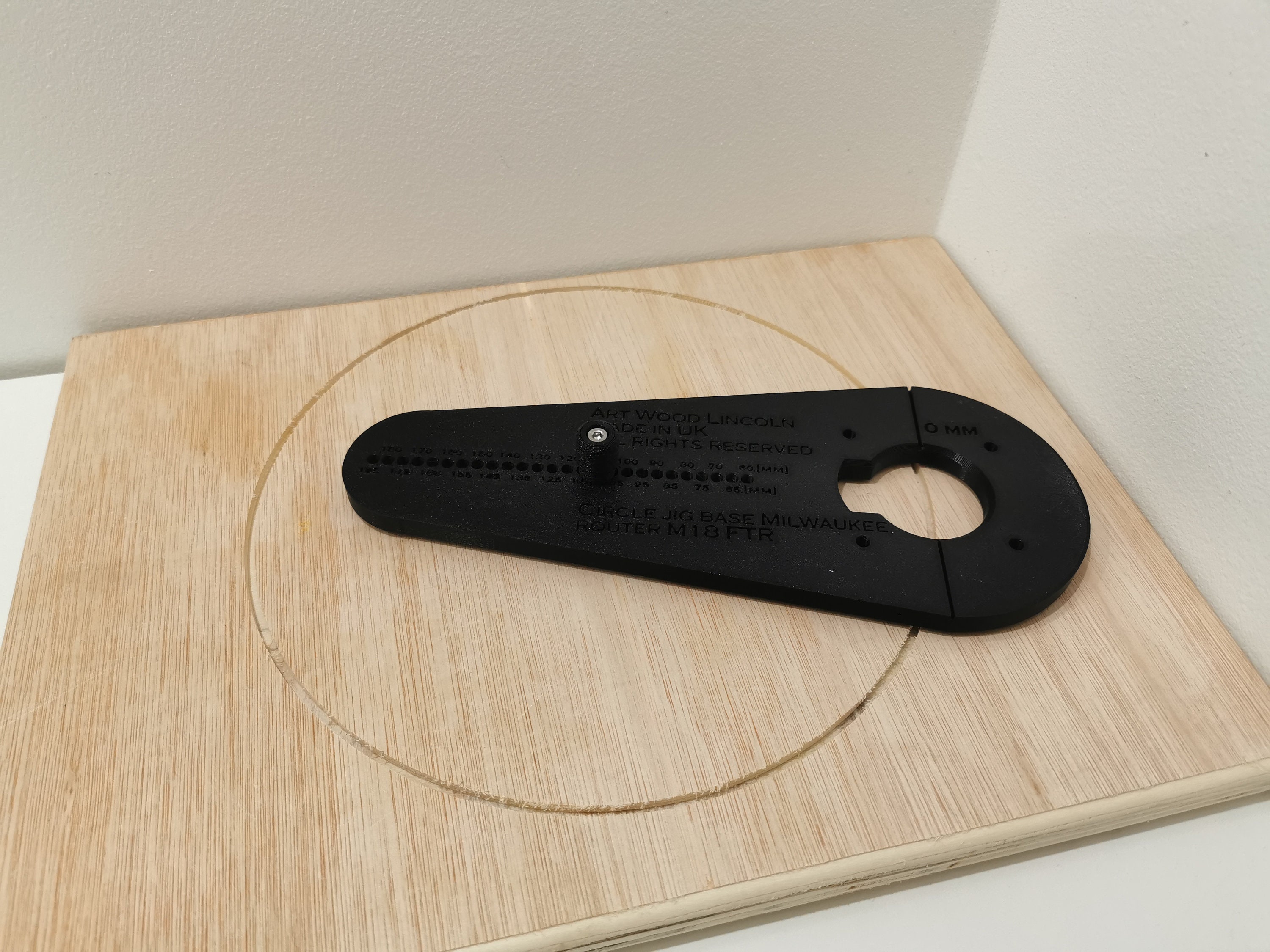 Digital ONLY STL Files Adaptor Circle Jig for Milwaukee M18 FRT Trim ...