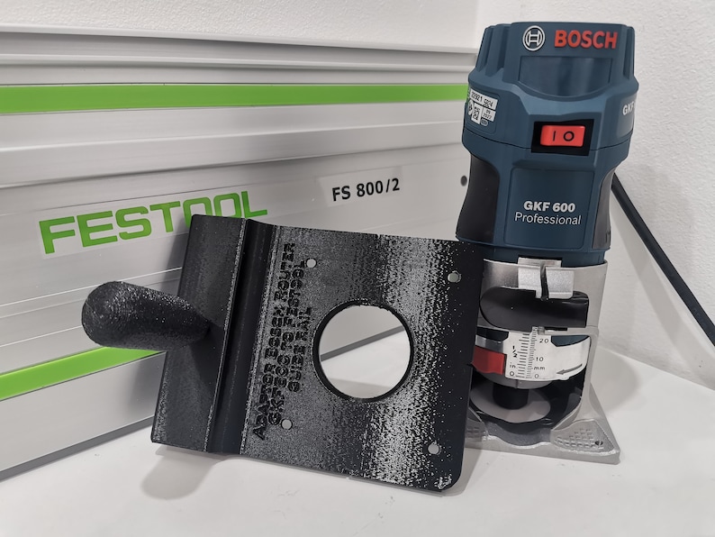 Adaptor Plate for Bosch Router GKF600 to Festool Guide Rail Typ FS ...