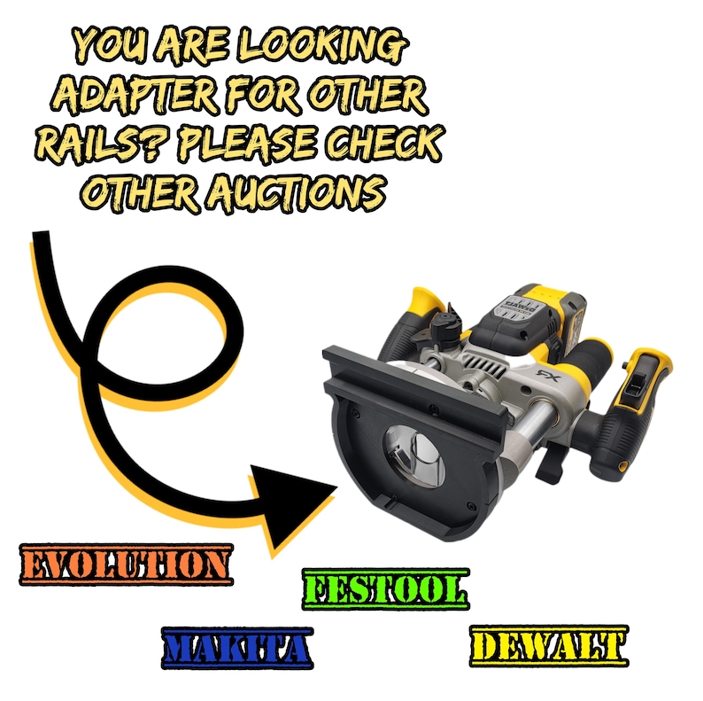 Dewalt DCW620 18V XR 1/2 Adaptor Router Groove Evolution ST2800 ...