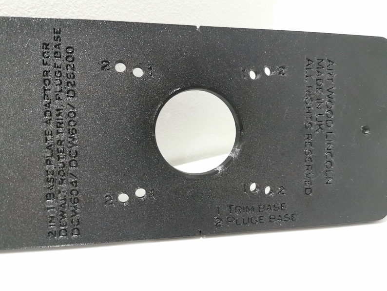 2in1 Sub Base Plate for Dewalt Router DCW600 DCW604NT D26200 Trimming ...