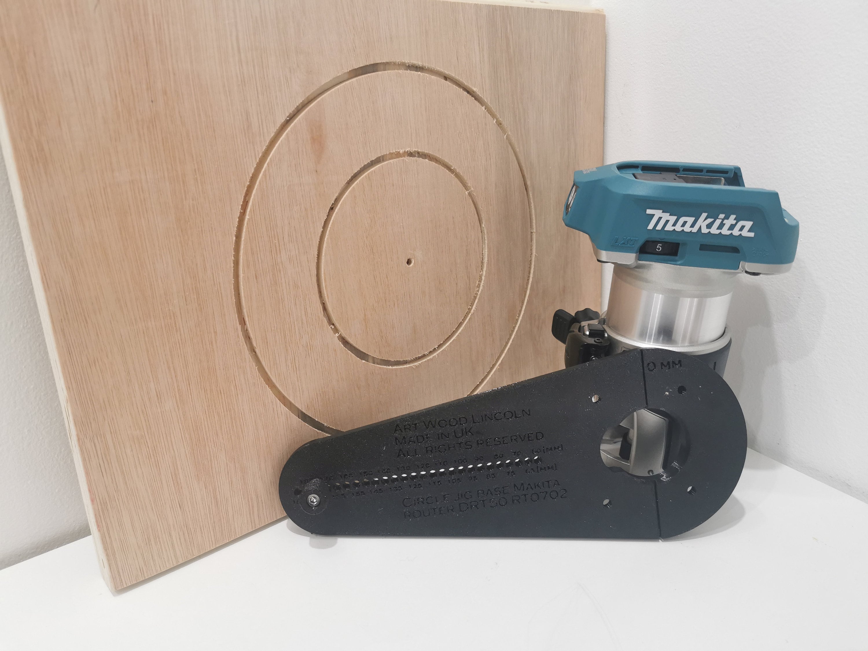 Digital ONLY STL Files! Adaptor Circle Jig for Makita RT0702 DRT50 ...