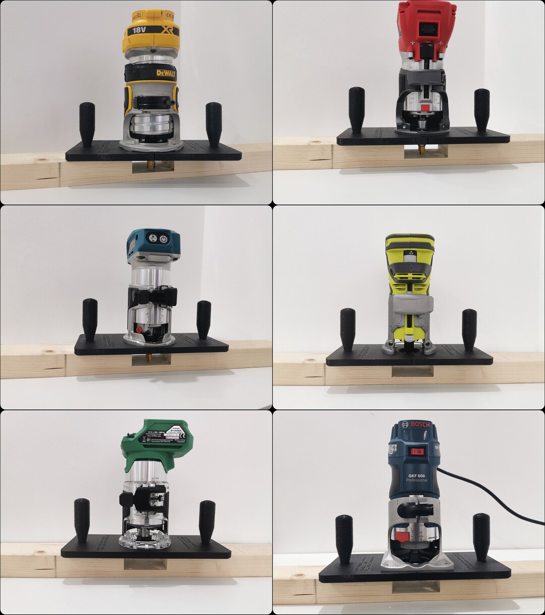 Sub Base Plate Router Milwaukee Makita Dewalt Makita Trend Bosch Hikoki ...