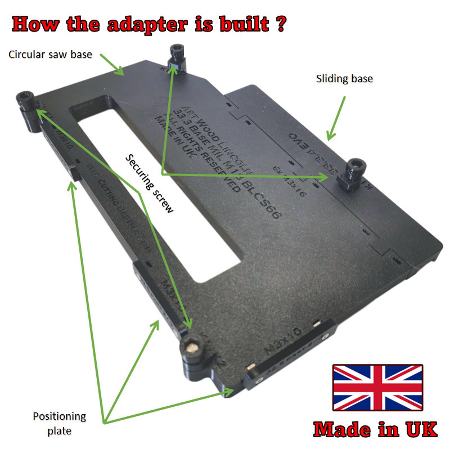 Guide Rail Base Milwaukee Circular Saw M18 BLCS66, 2631-20 M18 7-1/4 ...