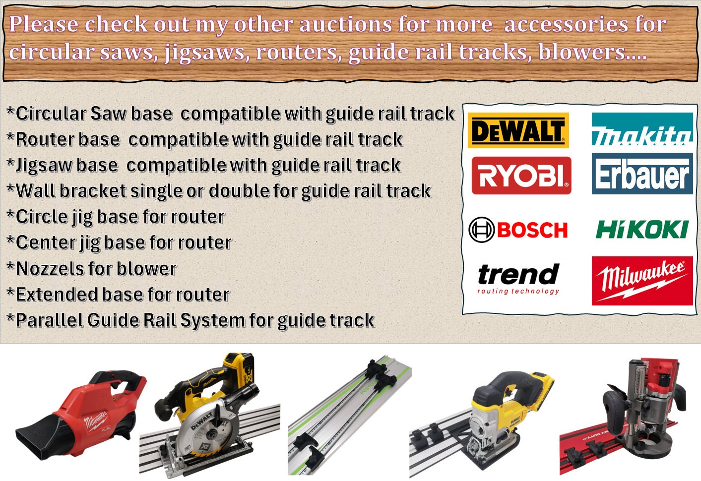Guide Rail Base Milwaukee Circular Saw M18CCS55, 2730-20 M18 FUEL 6-1/2 ...