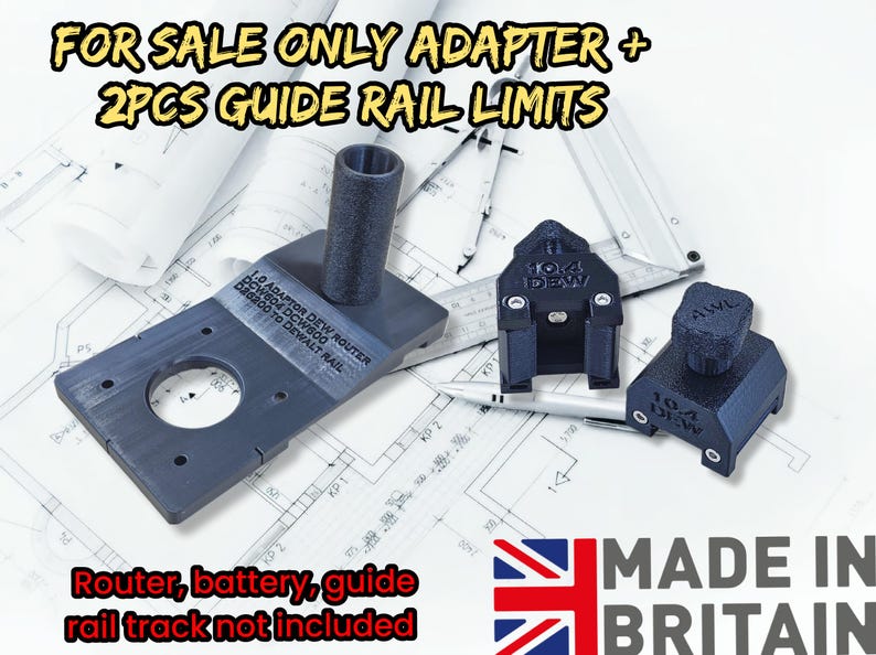 Ryobi RTR18-0 R18TR-0 ONE+ Adaptor Base Router Guide DEWALT Rail Track ...