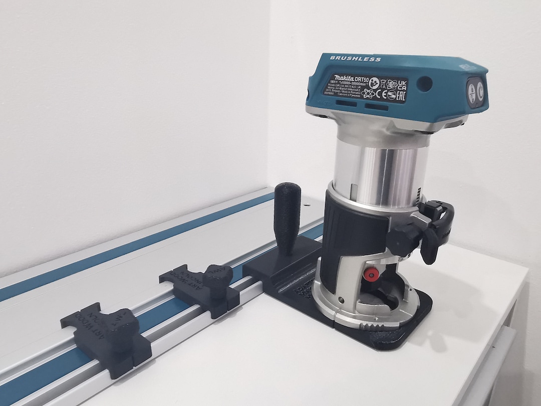 Digital ONLY STL Files! Adaptor Plate for Makita Router DRT50 RT0702 ...