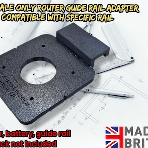 Makita DRT50 RT0700 RT0702 Adapter Base Router 18V to HIKOKI Guide Rail ...