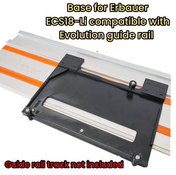 Guide Rail Base for Erbauer Circular Saw Ecs18 li Compatible With Milwaukee Makita Evolution or Festool Guide Rail Track Etsy UK